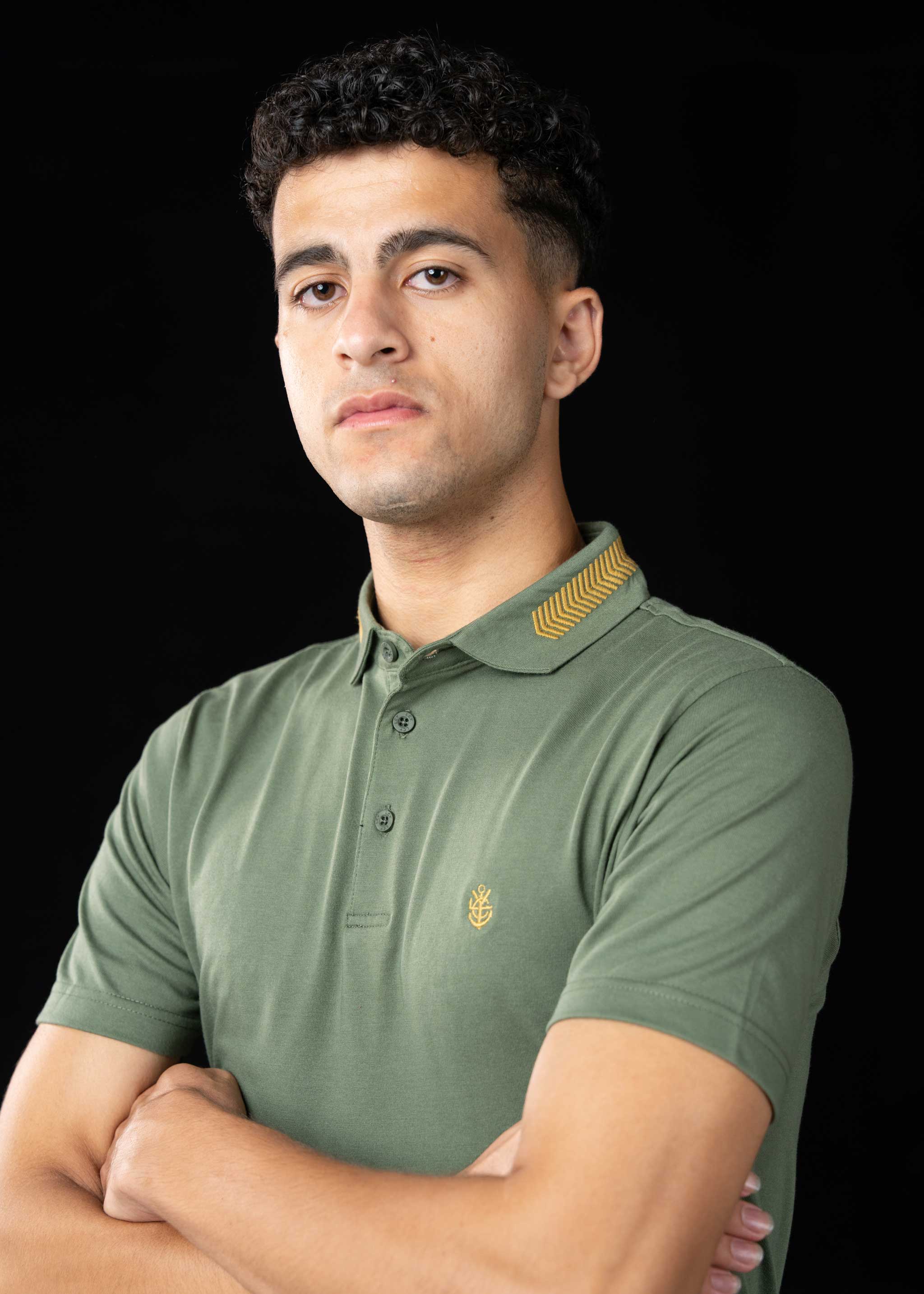 LCY | EMBROIDERED CHEVRON POLO