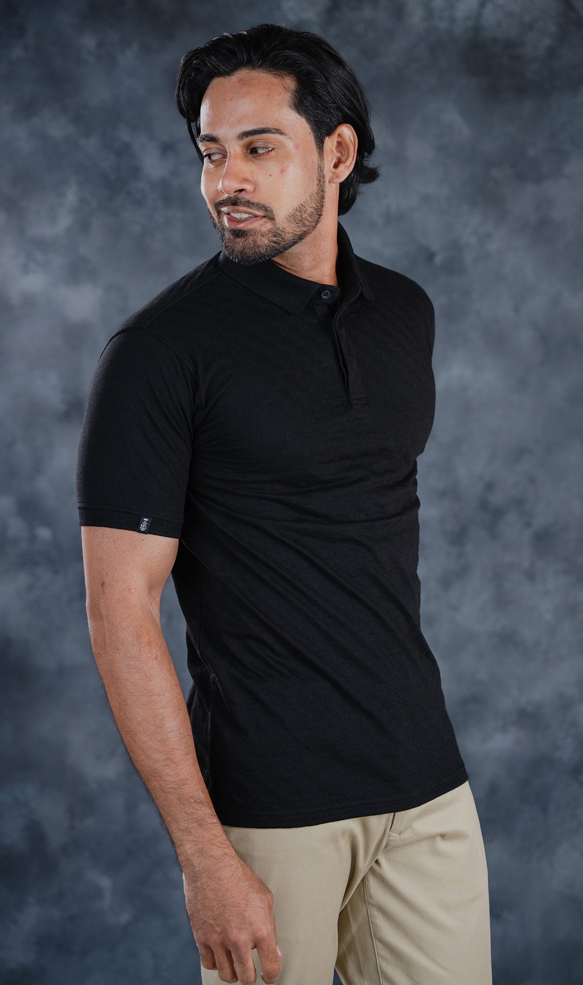 LCY | AW CHECKERED TEXTURE POLO